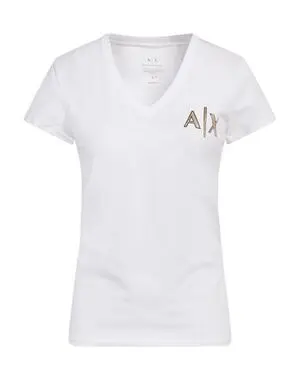 Armani Exchange Metallic T-shirts For Women