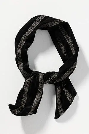 ANTHROPOLOGIE Velvet Twist-Top Headband