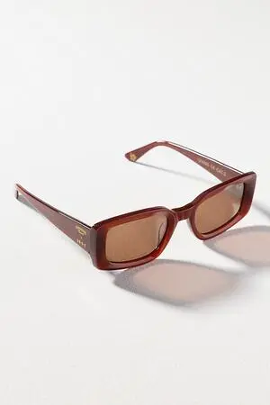 INDY Wide Temple Rectangle Sunglasses