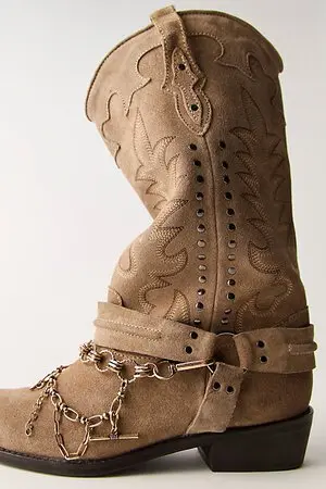 Free People Layered Chain Boot Accessory - Gold