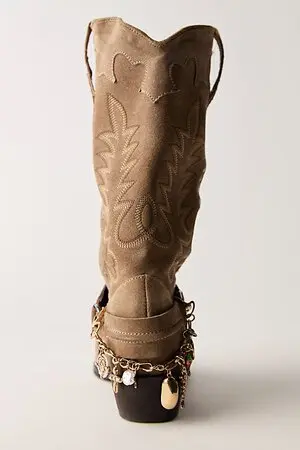 Free People Charmed Boot Swag - Brass