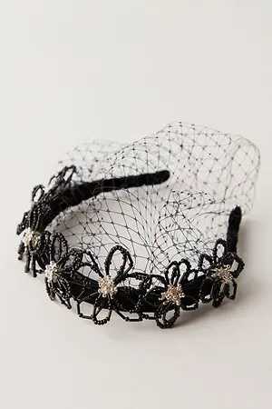 CURRIED MYRRH Nova Veil Headband - Black