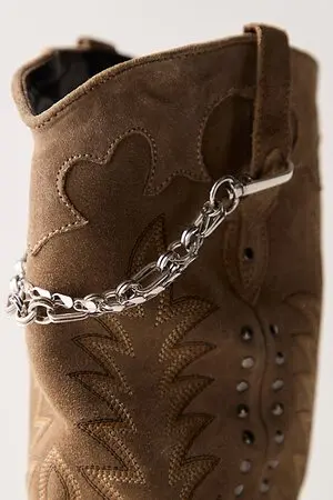 Free People Chain Boot Accessory - Silver