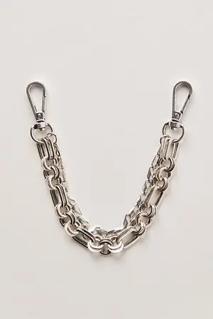 Free People Chain Boot Accessory - Silver