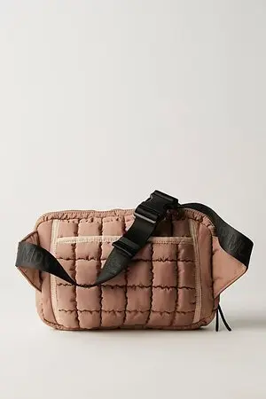 Free People Quilted Muff Sling Bag - Sandy