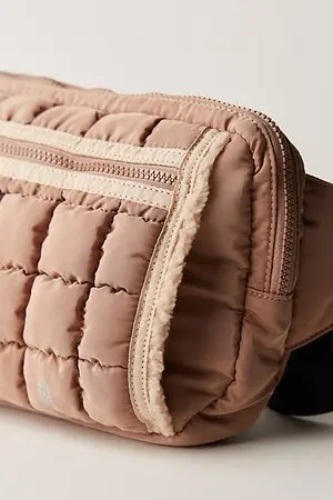 Free People Quilted Muff Sling Bag - Sandy