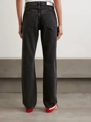RE/DONE 90s High-rise Straight-leg Jeans - Black