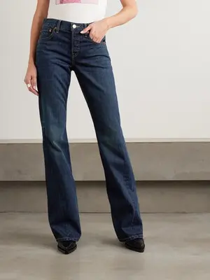 RE/DONE Twisted Mid-rise Bootcut Jeans