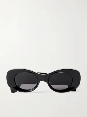 Loewe Anagram Oversized Cat-eye Sunglasses - Black