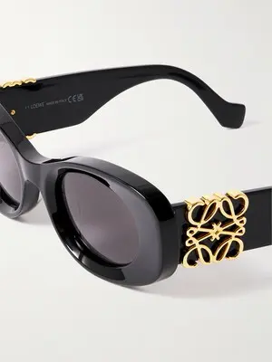 Loewe Anagram Oversized Cat-eye Sunglasses - Black