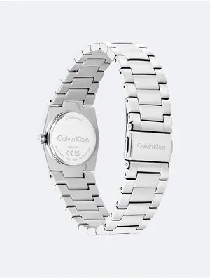 Calvin Klein Emblem Dial Link Bracelet Watch - Silver