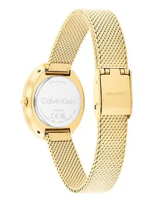 Calvin Klein Contoured Bezel Oval Dial Watch
