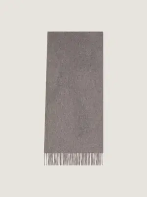 Givenchy Paris Scarf In Cashmere - Light Grey Melange