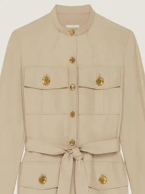 Givenchy Safari Shirt Dress In Poplin