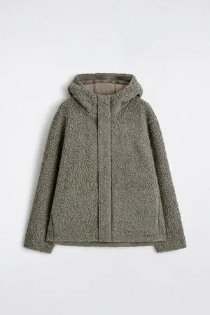 Cos Hooded Teddy Jacket