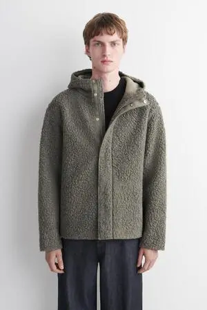 Cos Hooded Teddy Jacket
