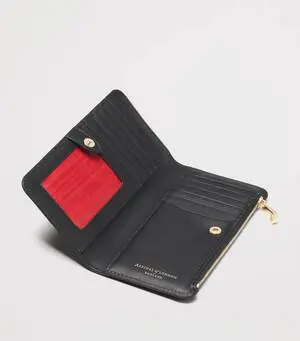 ASPINAL OF LONDON Large Grained Leather Mayfair Purse - Black