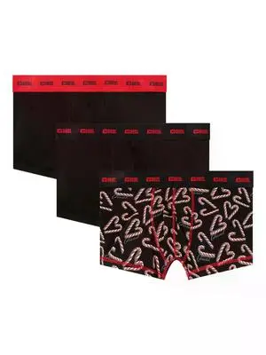 DIESEL® Damien-gft-utlt Heart-print Boxer - Black
