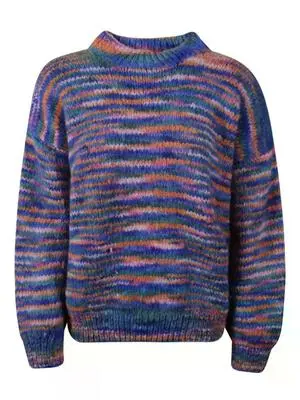 FRANTIC Striped Pullover Sweater - Blue