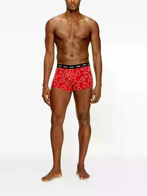 DIESEL® Damien-gft-utlt Logo-waistband Printed Boxer - Red