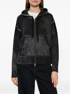 DIESEL Zip-up Wool Hoodie