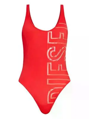 DIESEL Logo Swimsuit - Red