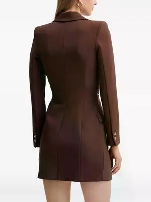 Elisabetta Franchi Double-breasted Mini Dress - Brown