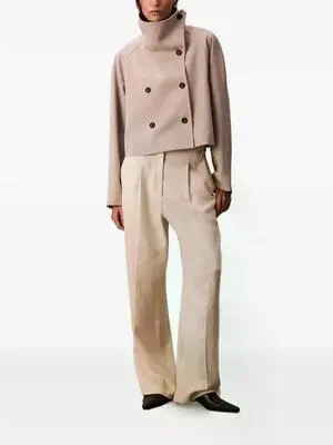 Calvin Klein Buttoned High-neck Coat