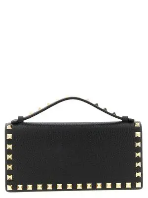Valentino Garavani Rockstud' Wallet On Chain - Black