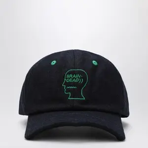 BRAIN DEAD Wool-blend Baseball Cap - Blue