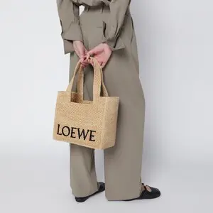 Loewe Medium Raffia Tote Bag