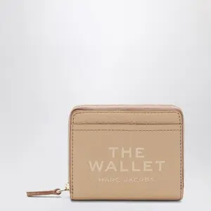 Marc Jacobs Mini Beige Full-grain Leather Wallet - Brown