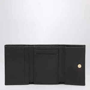 Dolce & Gabbana Dauphine Leather Wallet With Logo Plaque - Black