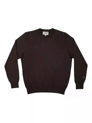 MC2 SAINT BARTH Crew Neck Long-sleeve Sweater - Brown