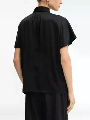 Karl Lagerfeld Cut-out Short-sleeve Shirt