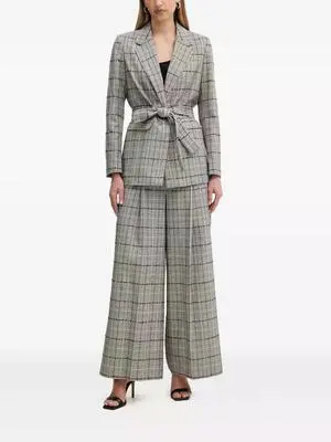 TWINSET Checked Belted Blazer