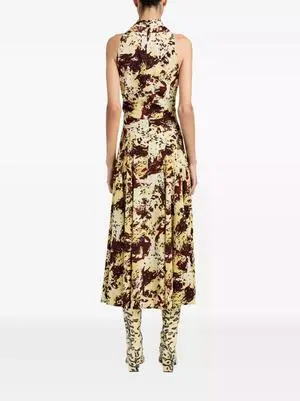 Proenza Schouler Printed Midi Dress - Neutrals