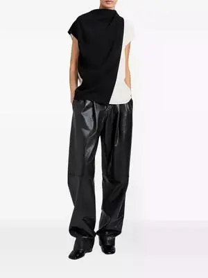 Proenza Schouler Elsa Drape-detail Blouse - Black