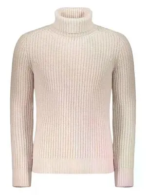 MOORER Ribbed-knit Roll-neck Sweater