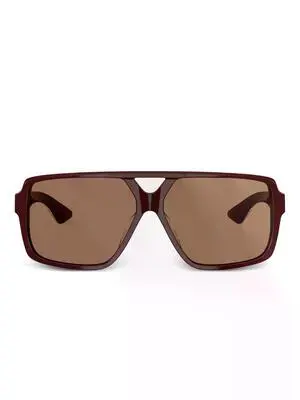 Khaite KHAITE X Oliver Peoples Pilot-Square Sunglasses Brown