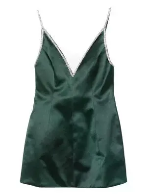 Retrofete Trinnie Embellished Mini Dress - Green