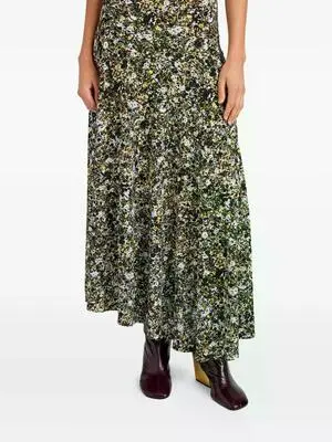Proenza Schouler Tamara Printed Midi Dress - Black