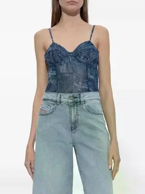 DIESEL® Denim Print Bodysuit