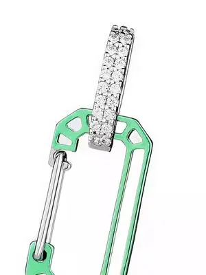 EERA 18k White Gold Anima Chiara Diamond Single Earring - Silver