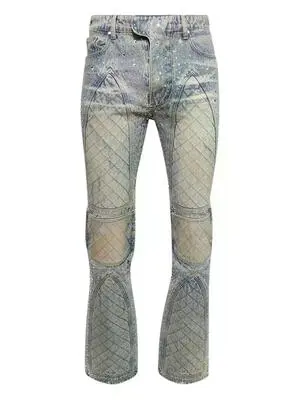 WHO DECIDES WAR BY EV BRAVADO Rhinestone-embellished Jeans