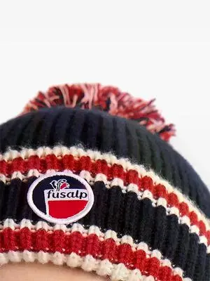 Fusalp Striped Pompom Beanie