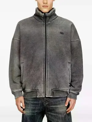 DIESEL Full-zip Jacket With Embroidered Logo