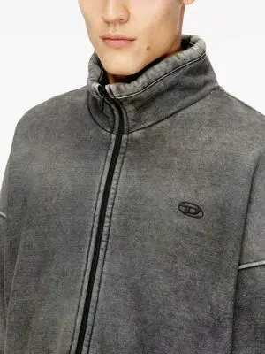 DIESEL Full-zip Jacket With Embroidered Logo