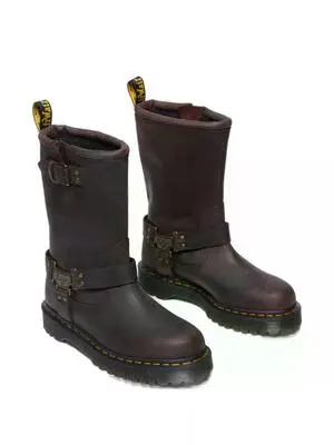 Dr. Martens Anistone Hi Buckle-strap Biker Boots