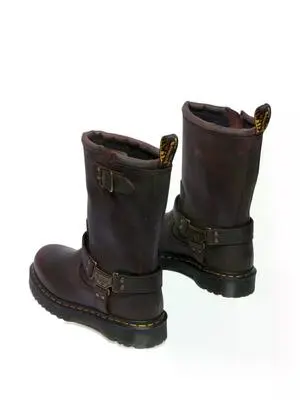 Dr. Martens Anistone Hi Buckle-strap Biker Boots